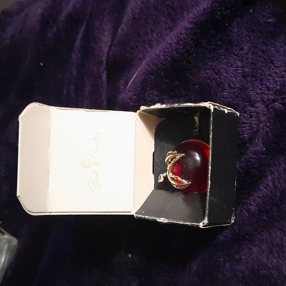 Sarah Coventry | Jewelry | Vintage 972 Sarah Coventry Burgundy Apple ...